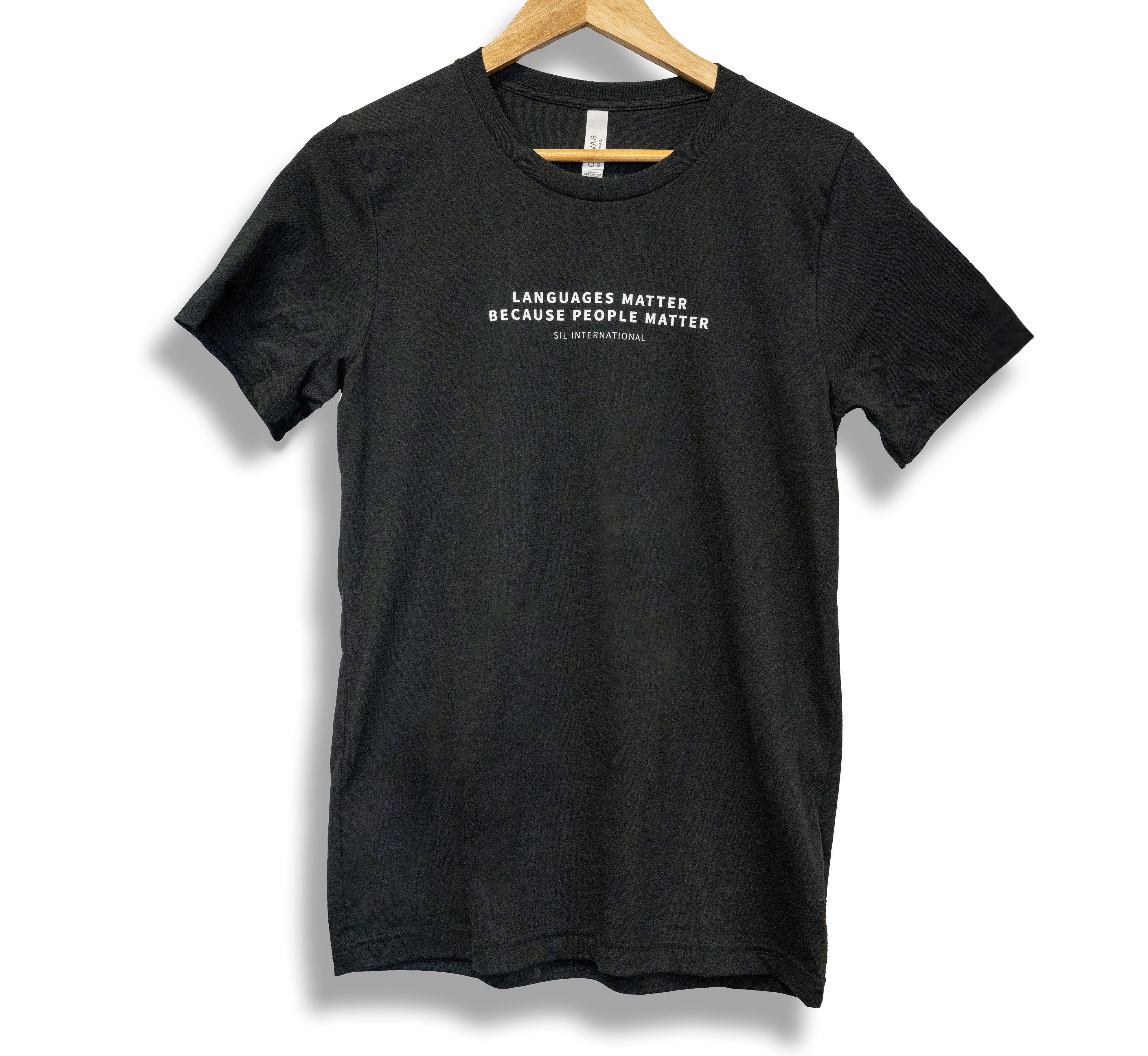 Black T-Shirt - Languages Matter Because People Matter – SIL International